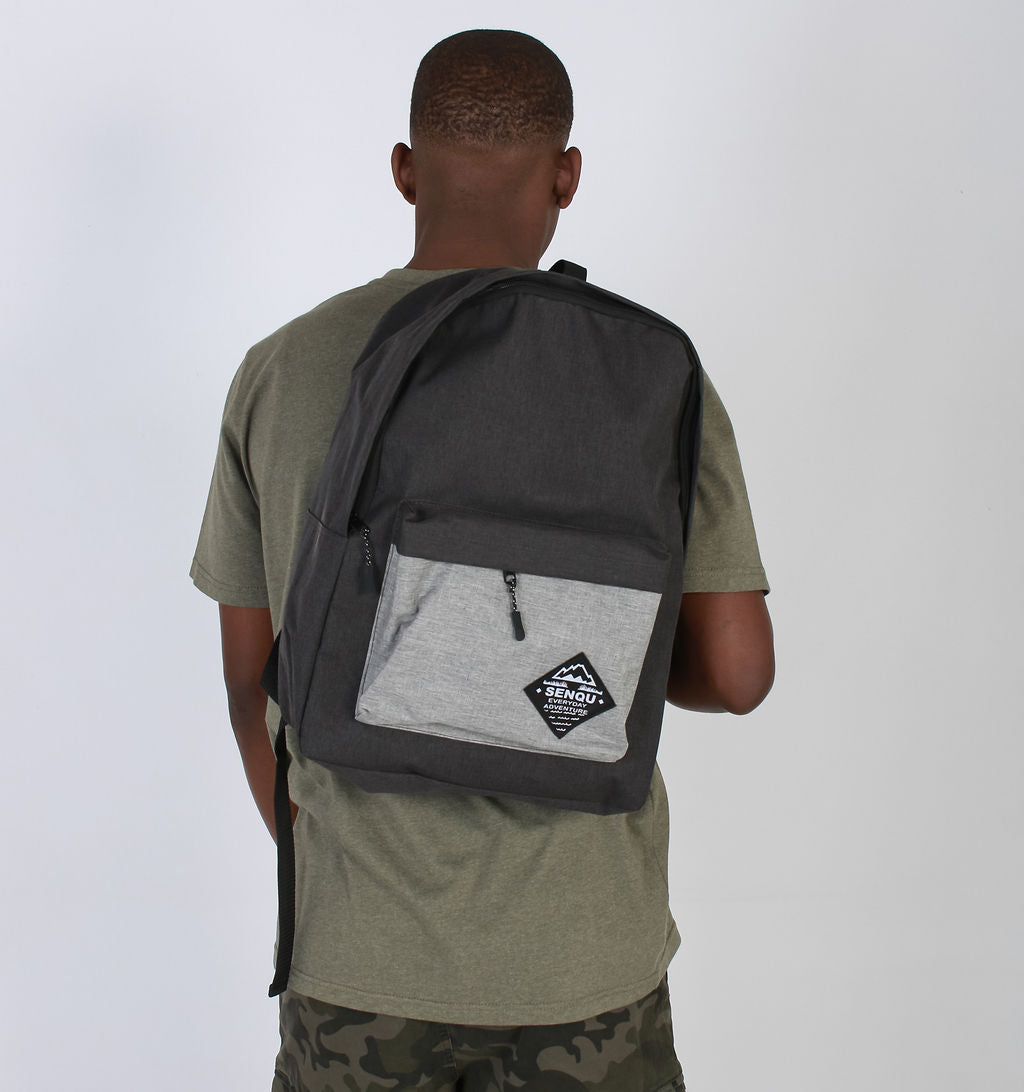 BASIC BACKPACK - GREY MELANGE – SenquOnline