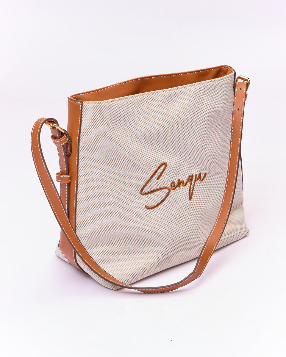 CANVA BAG - BEIGE – SenquOnline